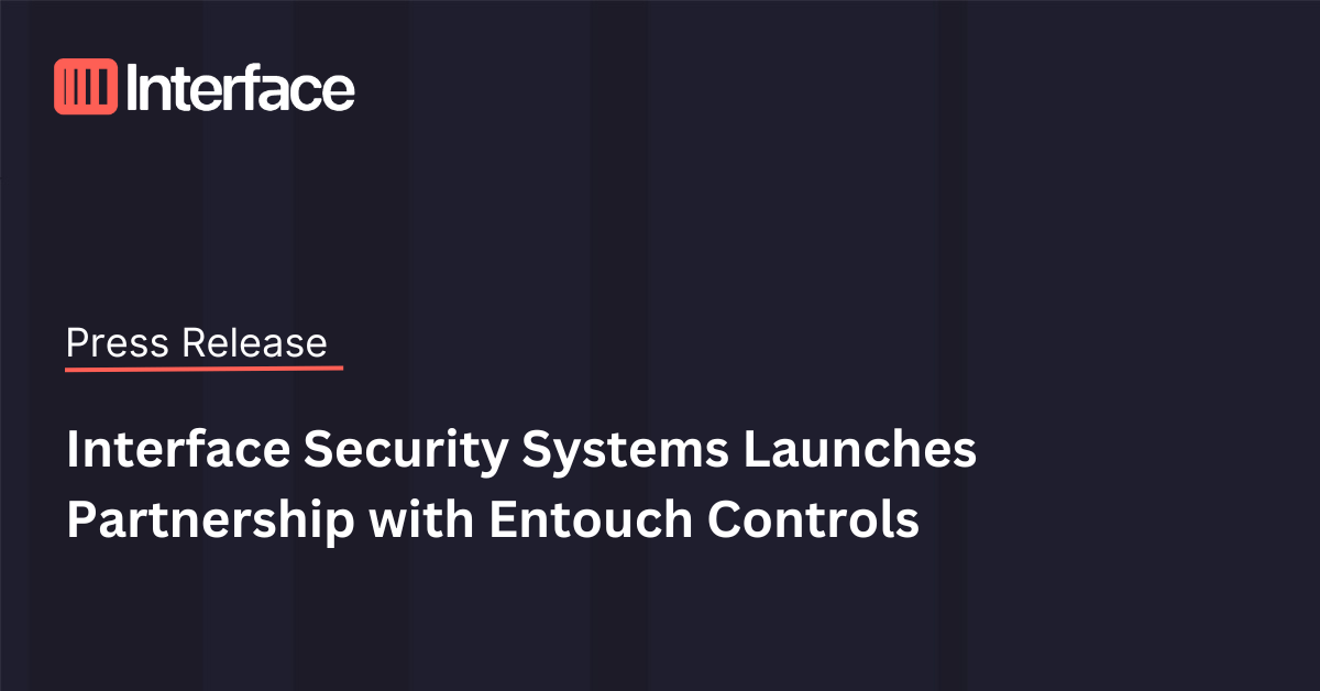 Interface Announces Partnership with EnTouch Controls