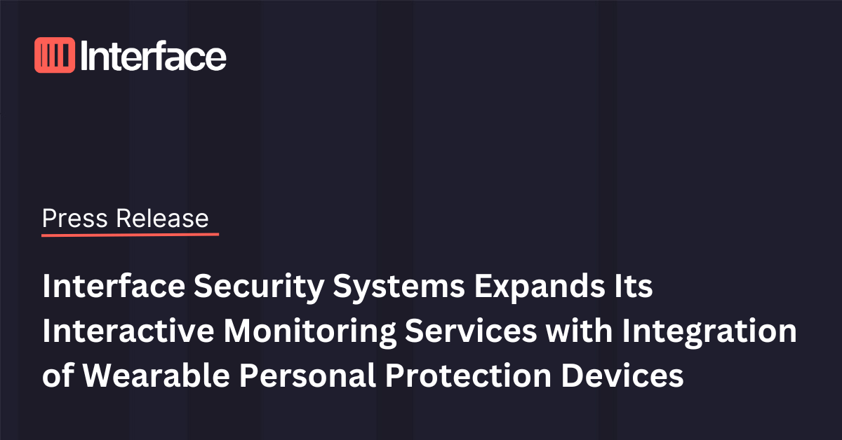 Interface Launches Personal Protection Device Monitoring